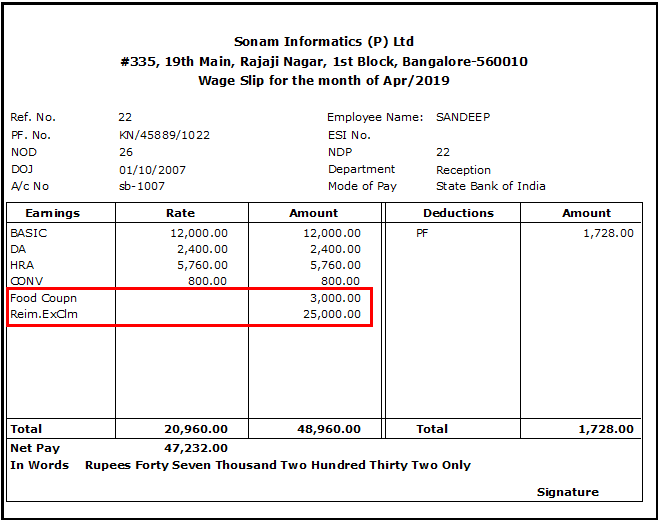 Reimbursement module in Saral PayPack - Step by step process