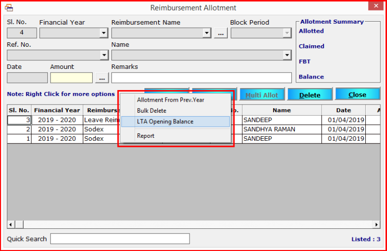 Reimbursement module in Saral PayPack - Step by step process