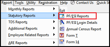 PF-ESI Return Generation in Saral PayPack